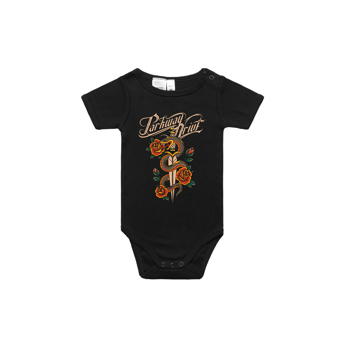 Parkway Drive - Snake & Dagger Baby One-Piece – Parkway Drive PTY LTD Merch